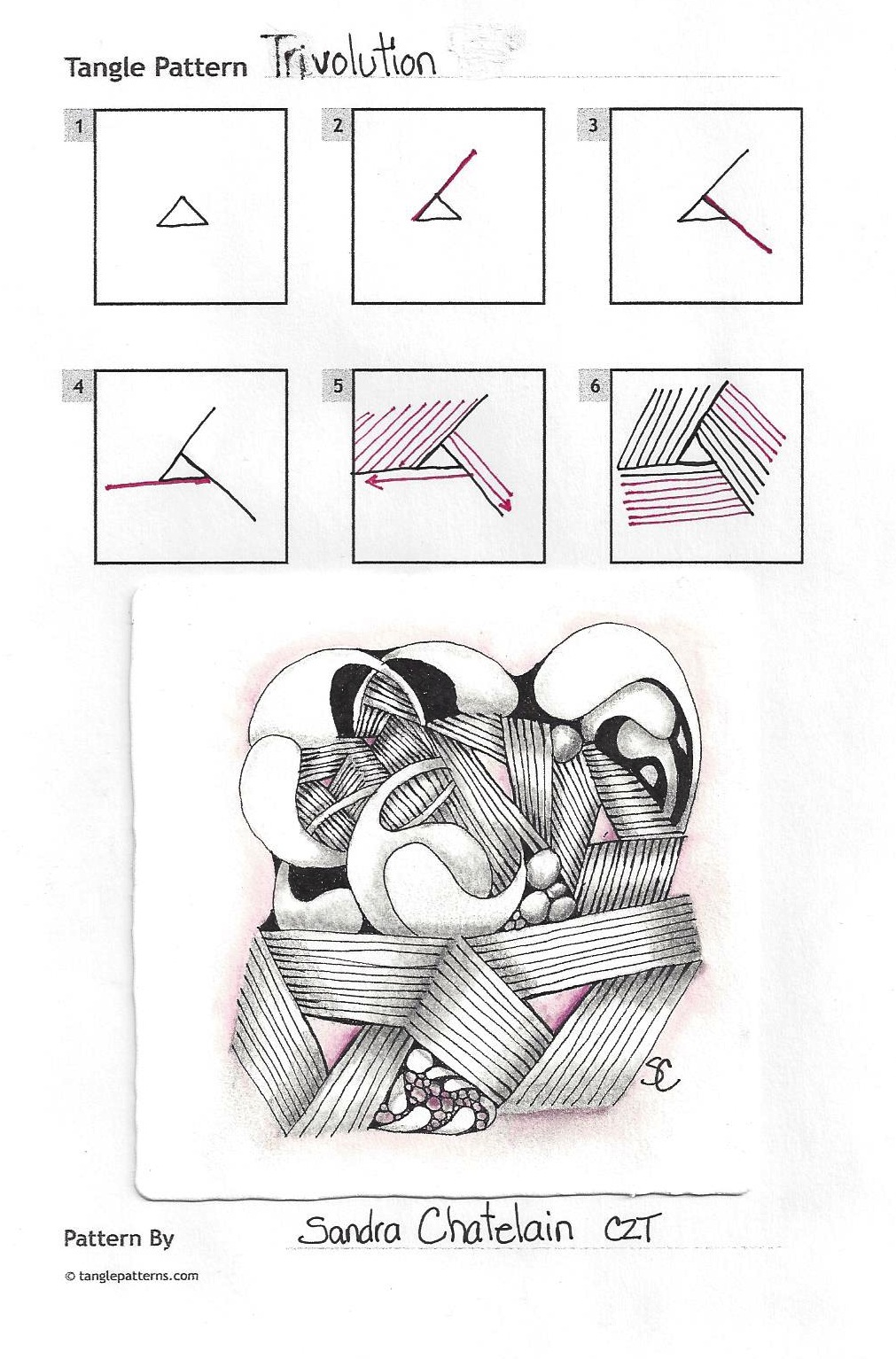 A set of tangles evolved from an old woven room divider – Laughing ...